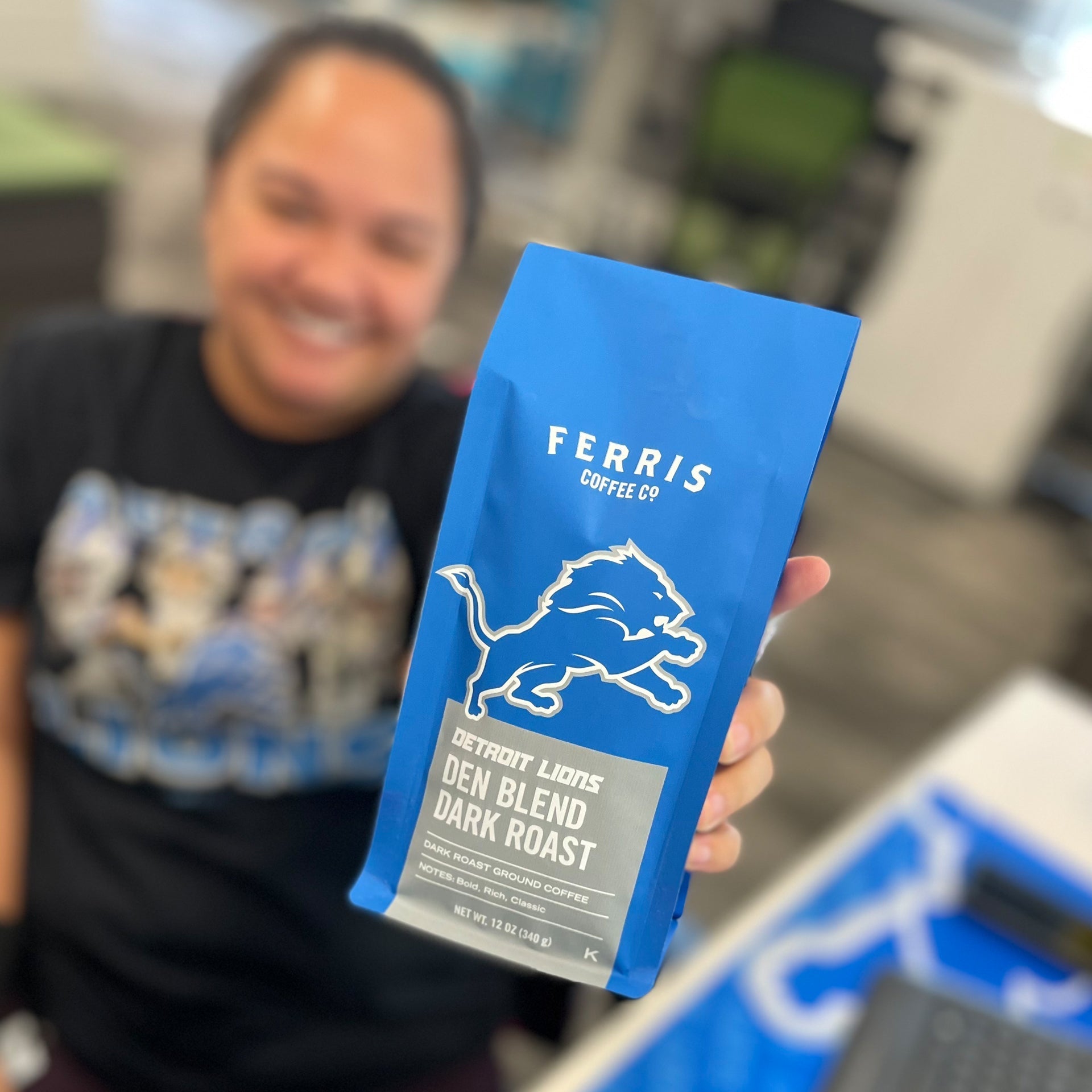 Den Blend Dark Roast — Official Detroit Lions Coffee by Ferris Coffee ...