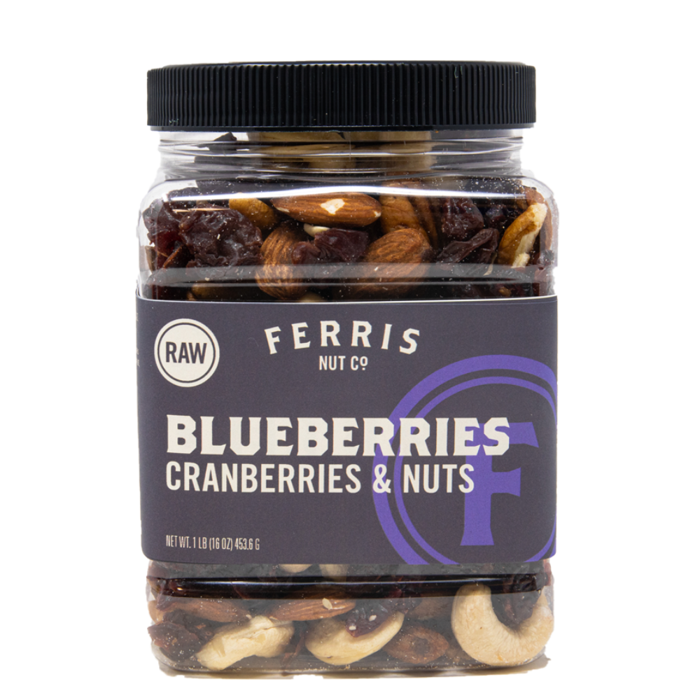 Raw Blueberries, Cranberries and Nuts Mix | Ferris Nut Co. – Ferris ...