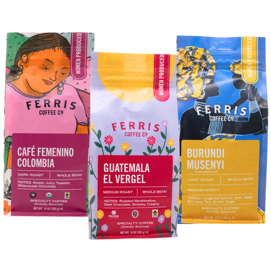 Women in Coffee Collection | 3-Bag Specialty Coffee Gift Set | Ferris Coffee – Ferris Coffee ...